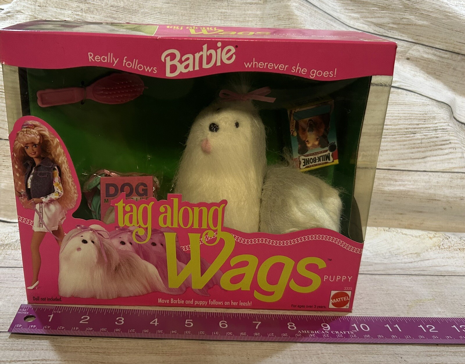 NOS Vintage 1992 Barbie Tag Along WAGS Puppy Dog MUST SEE HTF RARE New ...