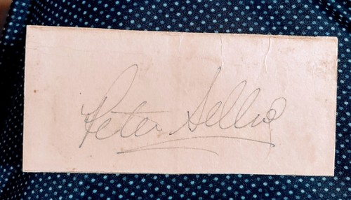 Peter Sellers Signed SMALLER 3x5 Index Card Autograph VINTAGE | eBay