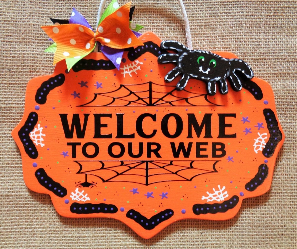 Happy Halloween Welcome Signs