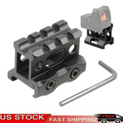 1" High Hunting Scope Riser Mount 20mm Picatinny Rail for Optics Red ...