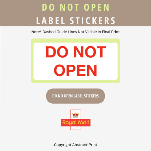 130 DO NOT OPEN Labels Small Warning Instruction Stickers | eBay UK