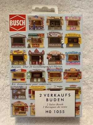 Busch #1055 HO Scale Two Sales Booths | eBay