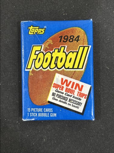 1984 Topps Football (1) Wax Pack Sealed From Box Marino, Elway ...