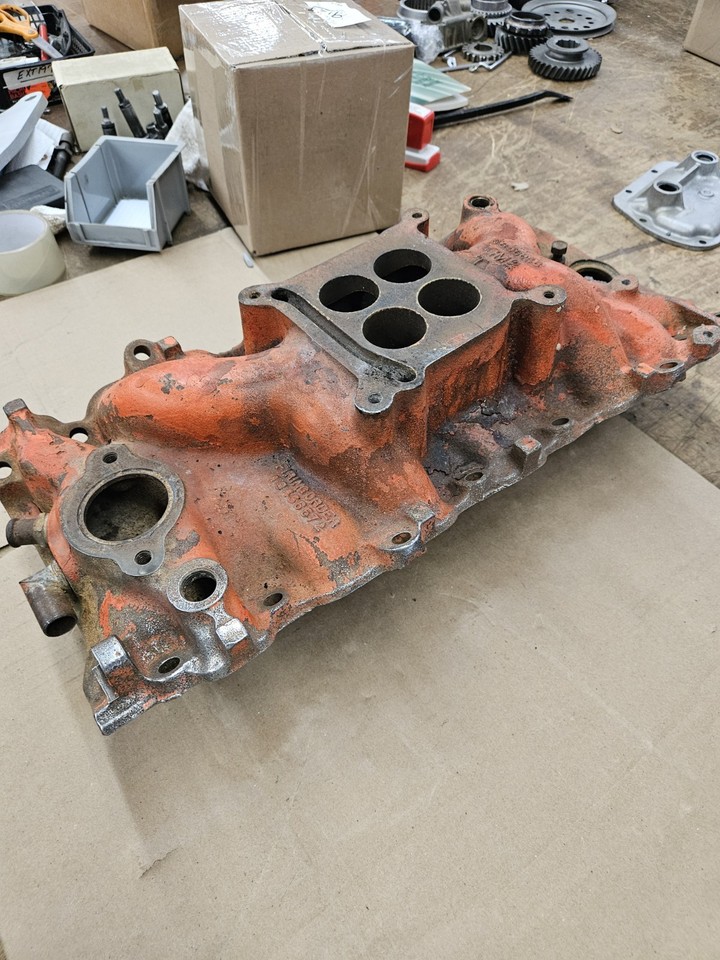 1966 Big Block Chevy BBC 396 427 Oval Port Holley Intake 3866948 948 I ...