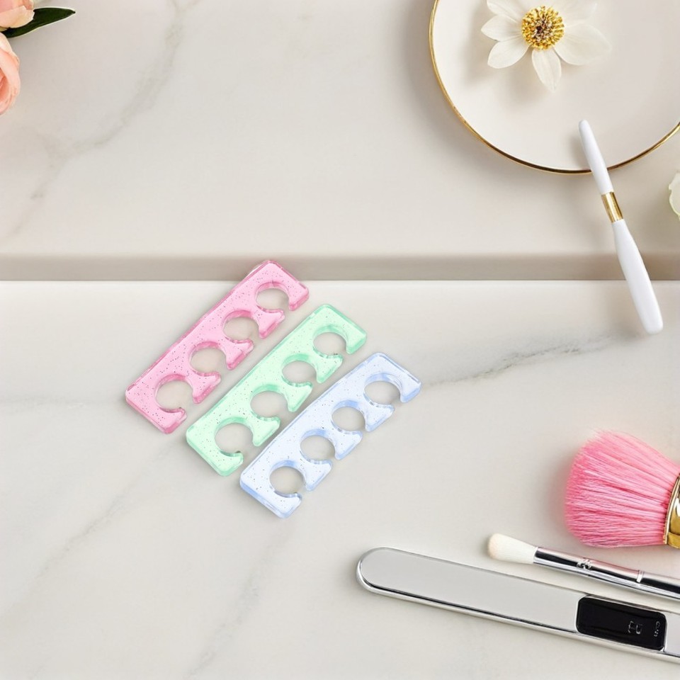 12pcs Toe Separators Pedicure: Silicone Toe Finger Nail Separators Set ...