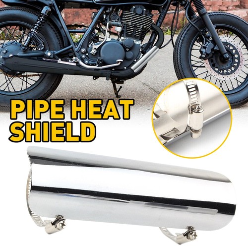 Aluminum Pipe Exhaust Heat Muffler Shield Protector Cover Motorcycle ...