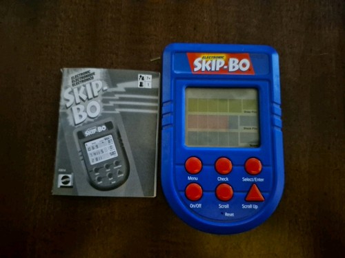 Vintage Skip-Bo Electronic Handheld Game Mattel 2002 Tested & Working ...