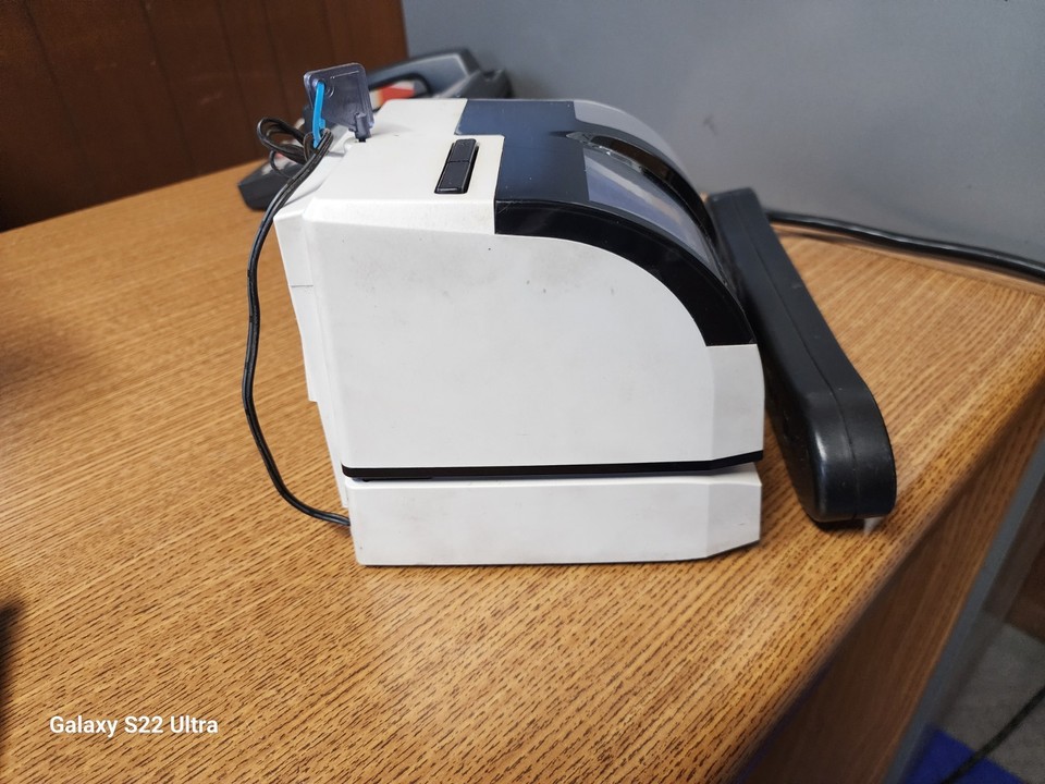 Amano Pix-75 Electronic Punch Atomic Time Clock with Timecard Sheets ...