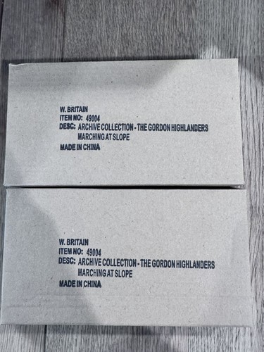 Britains: 2 Boxed Sets 49004 - Gordon Highlanders Marching. New Old ...