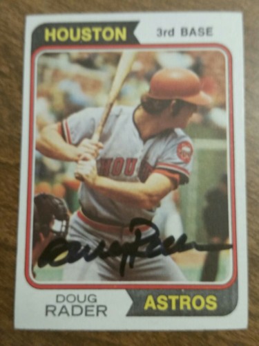 1974 Topps Doug Rader Autographed Baseball Card#395 | eBay