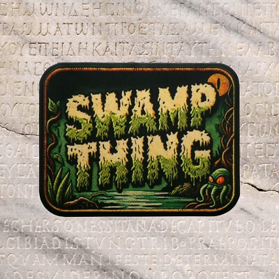 Swamp Thing Classic Horror Patch - Sci-Fi Monster Movie Iron-On ...