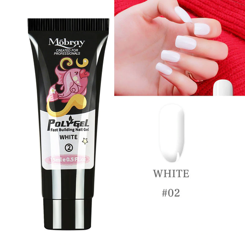 Poly UV Gel Nail Builder Extension Kit, Polygel Tube Nail Art File ...