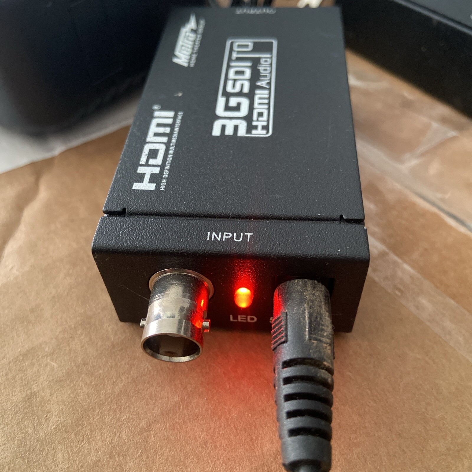 HDMI over single SDI or RG6 Coax Cable Extender Balun Sender Receiver ...