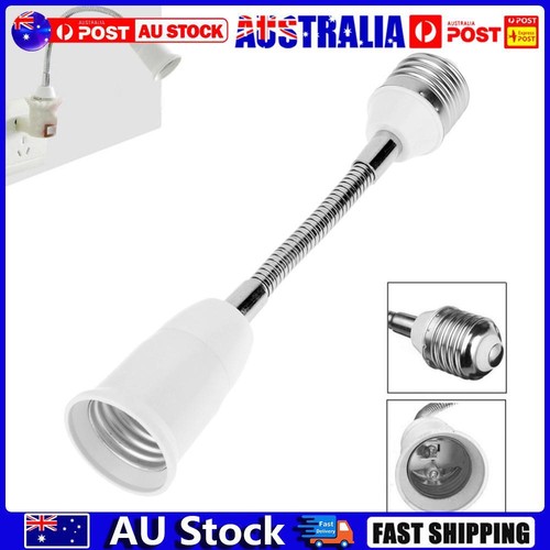 180mm E27 to E27 Flexible Extension Adapter Socket LED Light Bulb Lamp ...