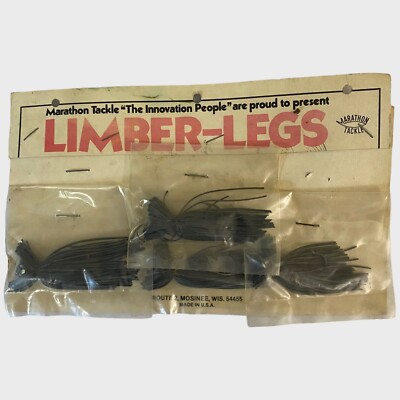 Vintage Marathon Tackle Limber Legs Black Spinner Bait Fishing lures ...
