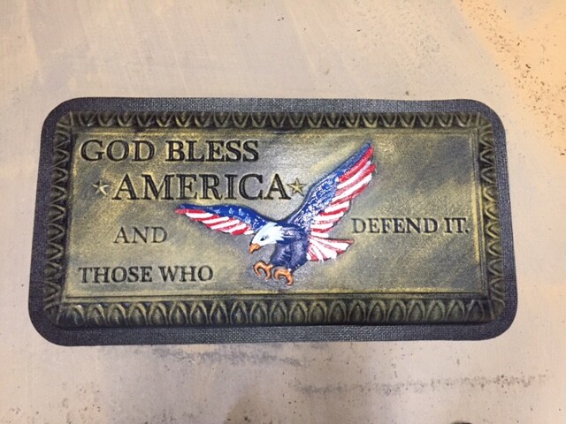 God Bless America Concrete Bench Mold, Plastic Mould made from 3/16" | eBay
