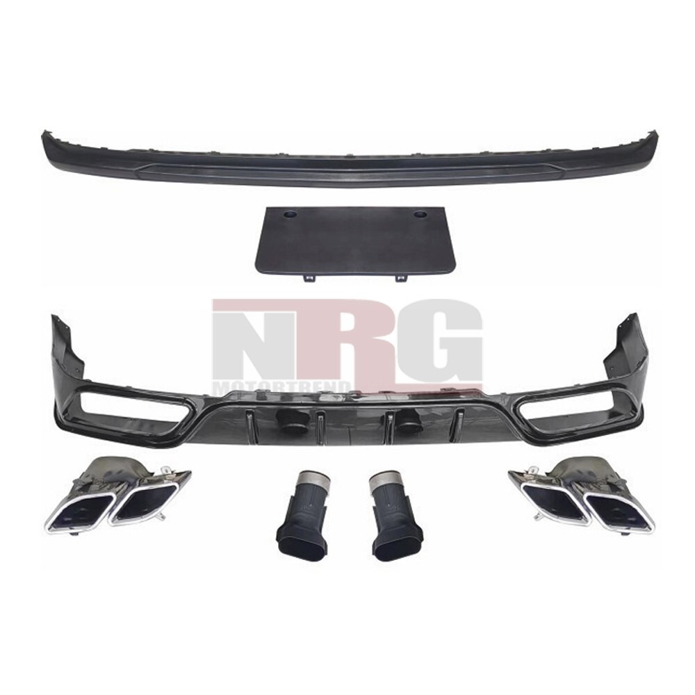 for 2023-2025 Range Rover Vogue front + rear lips diffuser + exhaust ...