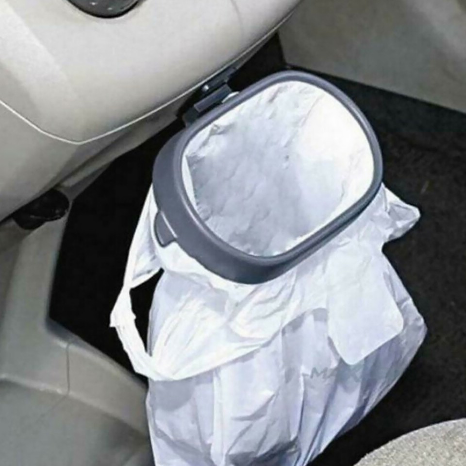 Rubbish Garbage Holder Hanging Storage Rack Home Car Trash Can Bin Bag ...