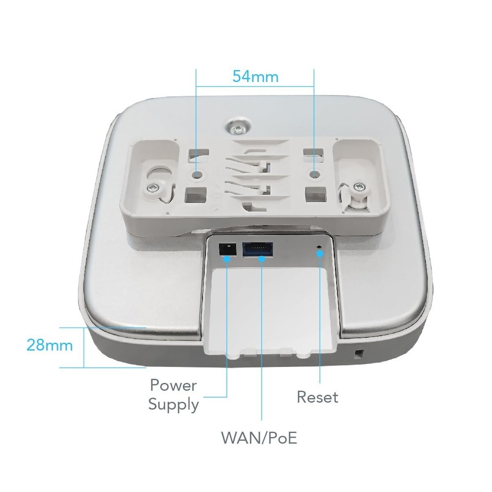 InHand EAP600 Access Point 802.11ax PoE Cloud Managed Wi-Fi 6 Mesh ...