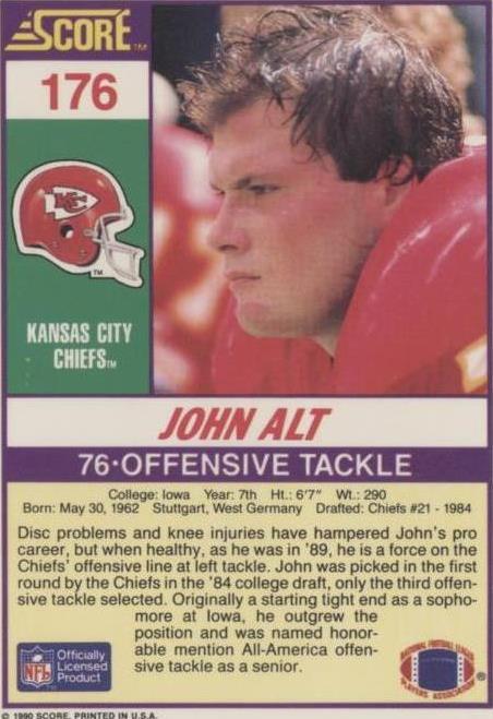 1990 Score John Alt #176 for sale | eBay