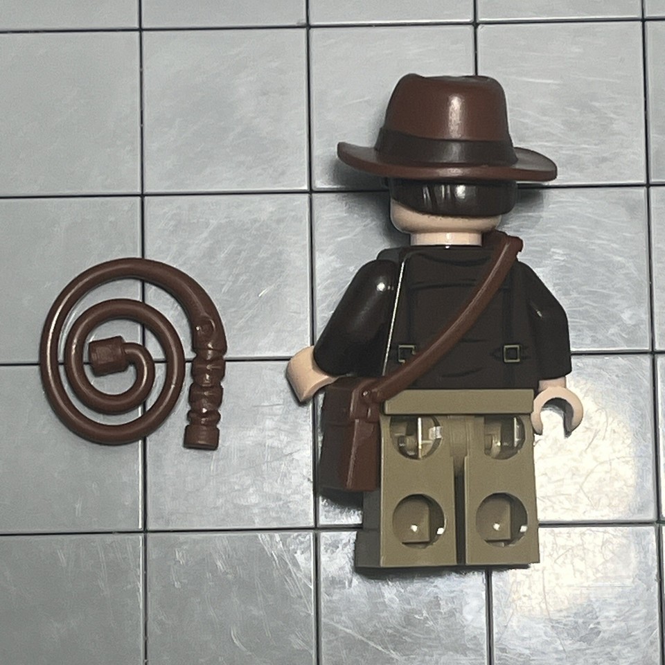 LEGO Indiana Jones with Fedora and Whip from set: 77012 Fighter Plane ...