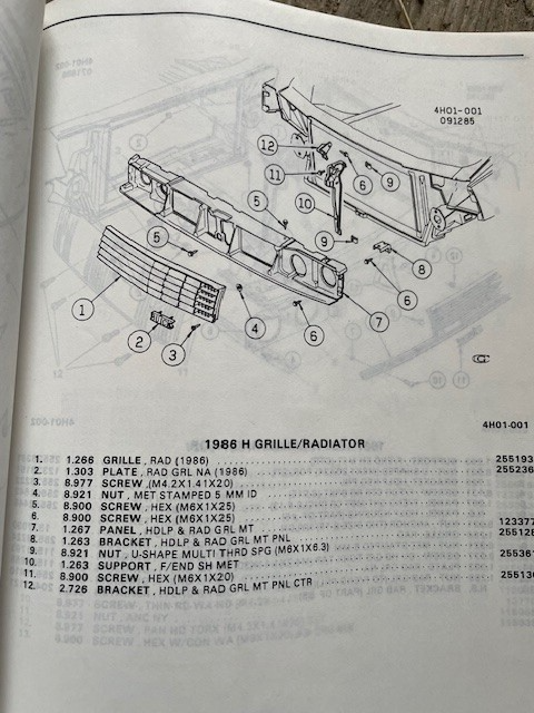 1986 87 88 89 90 91 92 93 Buick LeSabre Parts/Illustrations Book 44HC ...