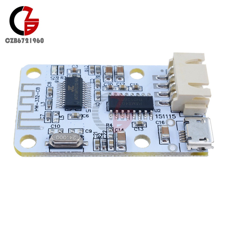 5V 3W+3W 2X3W Bluetooth Audio Receiver Digital Amplifier Board Module ...