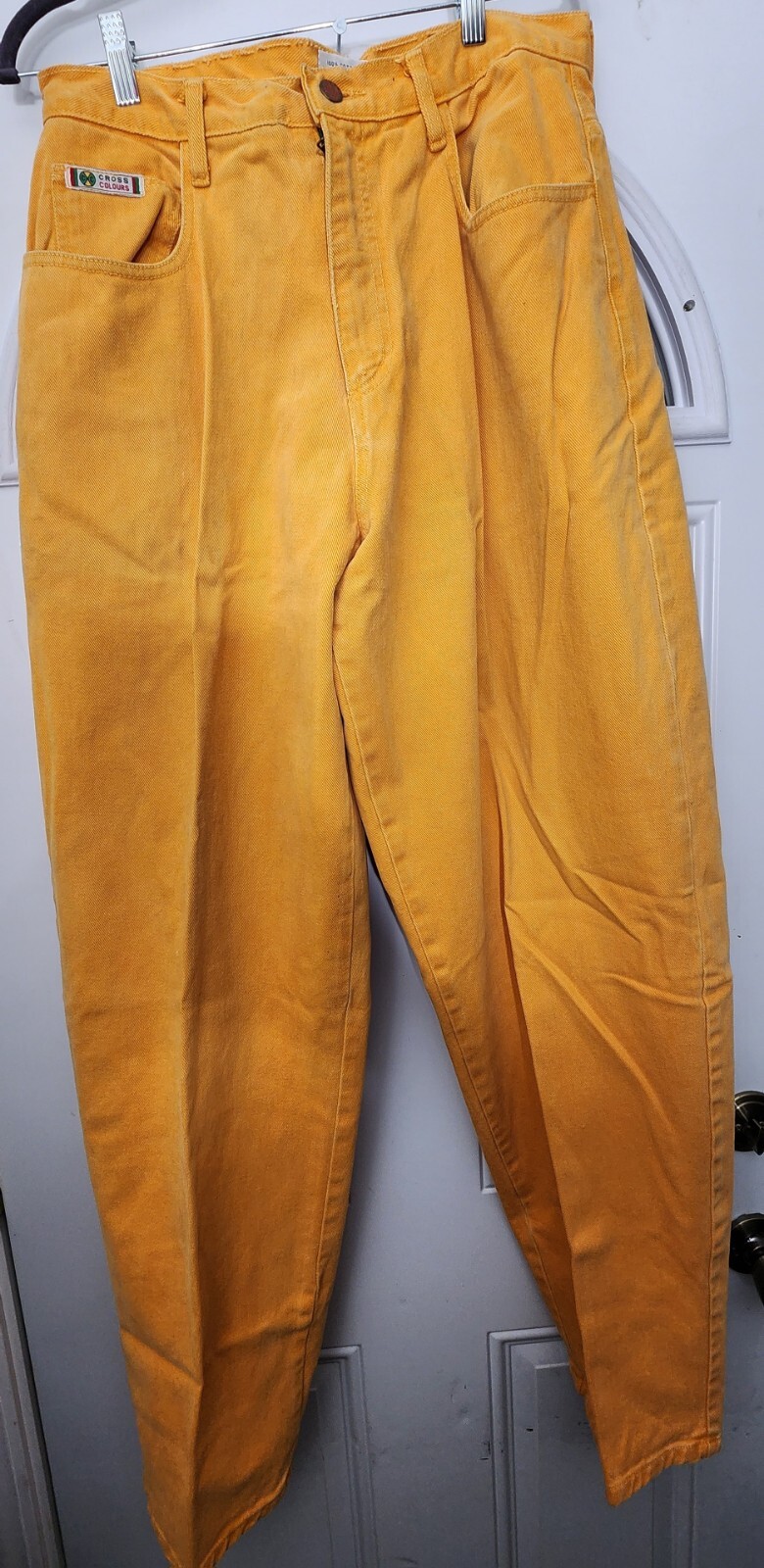 1990's Vintage Cross Colours Denim Hip Pop Jeans Size… - Gem