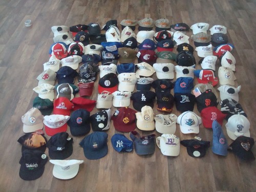 SPORTS NFL NBA LOT 90PCS VINTAGE Hat cap hats wholesale RESALE Y2K | eBay