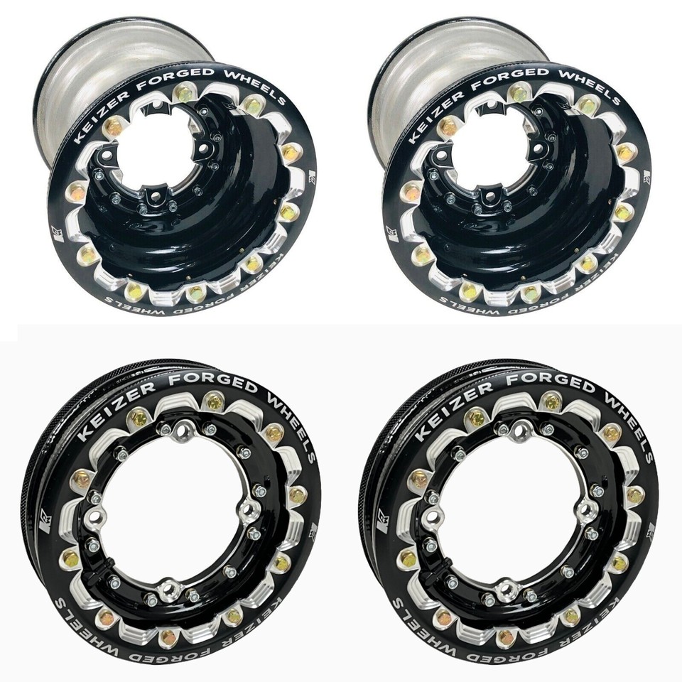 Keizer Racing Dual Beadlock Rims 9" Rear 10"Front Skinny Banshee Raptor ...