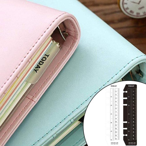 Transparent Loose-leaf Notebook Bookmark Multi-Function 6-Hole Scale ...