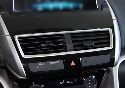 For Mitsubishi Eclipse Cross 18-23 Carbon Fiber Steel Console AC Air ...