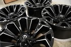 Set 4 Fuel D576 Assault 17x9 5x4.5 5x5 Gloss Black Milled Wheels 17 ...