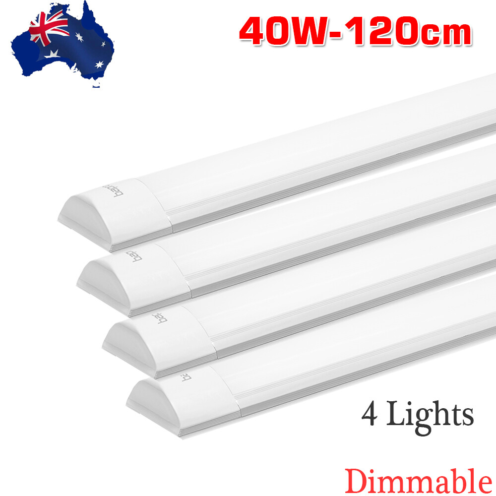 4x4FT LED Slim Ceiling Batten Tube Light 120CM Linear Fluro Fluorescent ...
