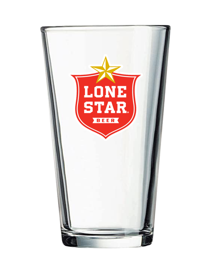 Lone Star Beer - 16oz Pint Beer Glass Pub Shaker Style Barware Cocktail ...