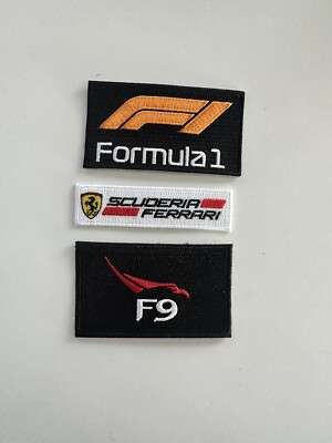 3 Pack Ultimate F1 Patch combo FERRARI FORMULA ONE F1 RACING Iron-on ...