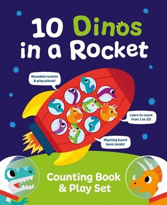 10 Dinos in a Rocket (Counting Book & Play Set) by Robyn Gale NEUF | eBay