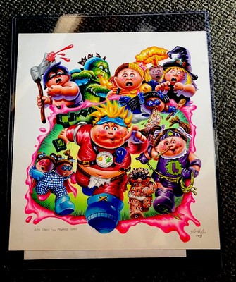 🔥 Rare 1/1 GPK Final SDCC Poster Painting! Garbage Pail Kids 2018 Comic ...