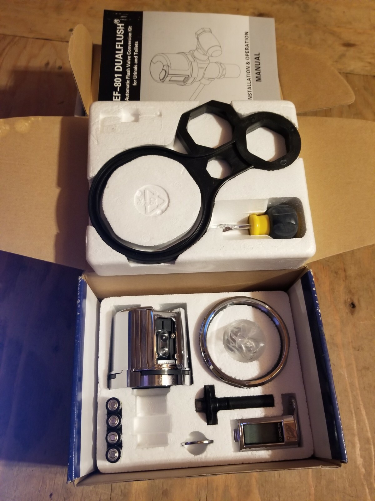 AMTC AEF-801 DUALFLUSH Automatic Flush Valve Retrofit Kit for Urinals ...