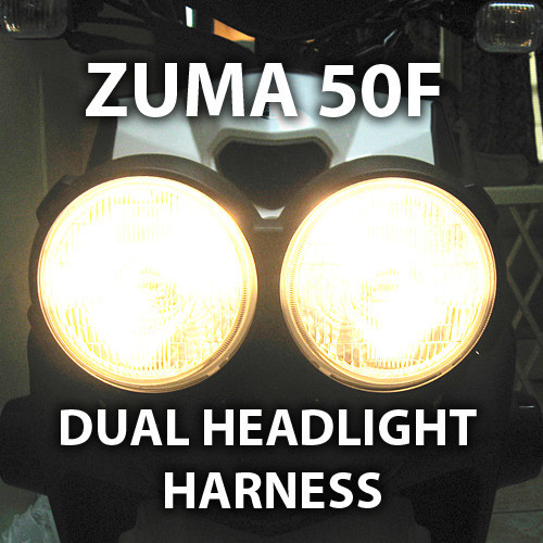 Yamaha Zuma 50F Dual Headlight Wiring Harness, 2012-2019, kit, BWS 50 ...