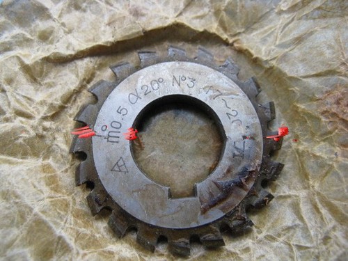 1Pc Module 0.5 PA20 Bore16 1#2#3#4#5#6#7#8# Involute Gear Cutters M0.5 ...