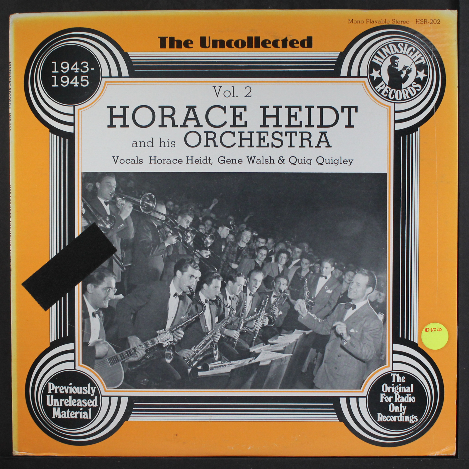 HORACE HEIDT & HIS ORCHESTRA: the uncollected vol.2 1943-1945 HINDSIGHT ...