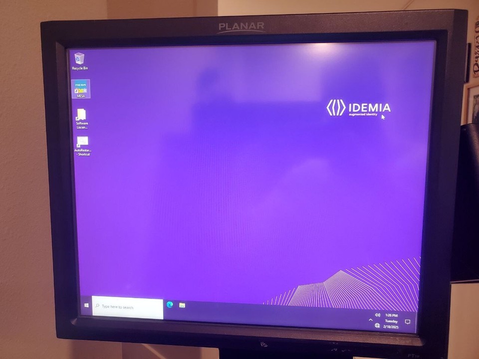 Idemia TPE LiveScan Cabinet With Morpho TP5300 Fingerprint Palmprint ...