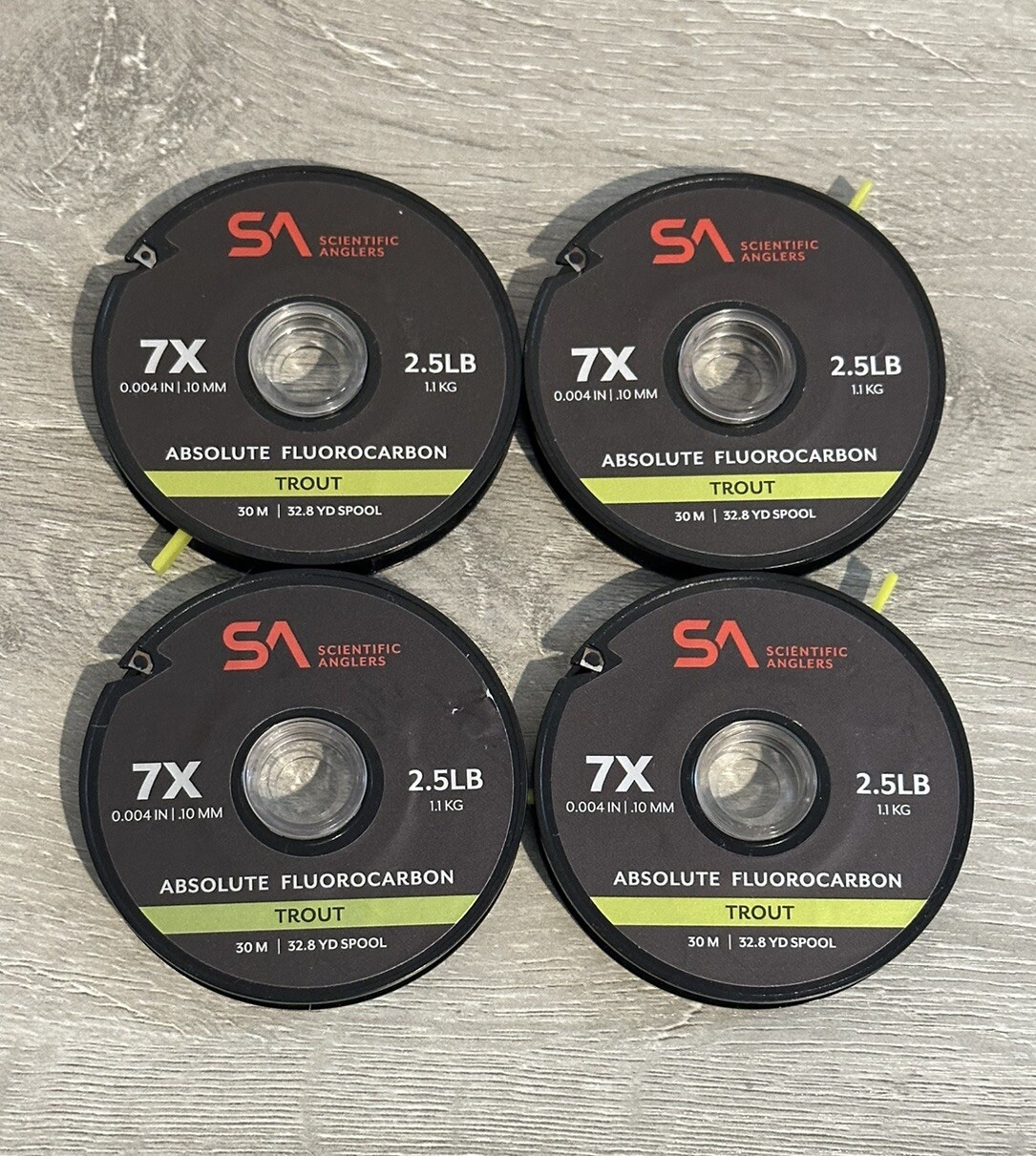 Scientific Anglers Absolute Trout Fluorocarbon Tippet 30M Spool- (PACK ...