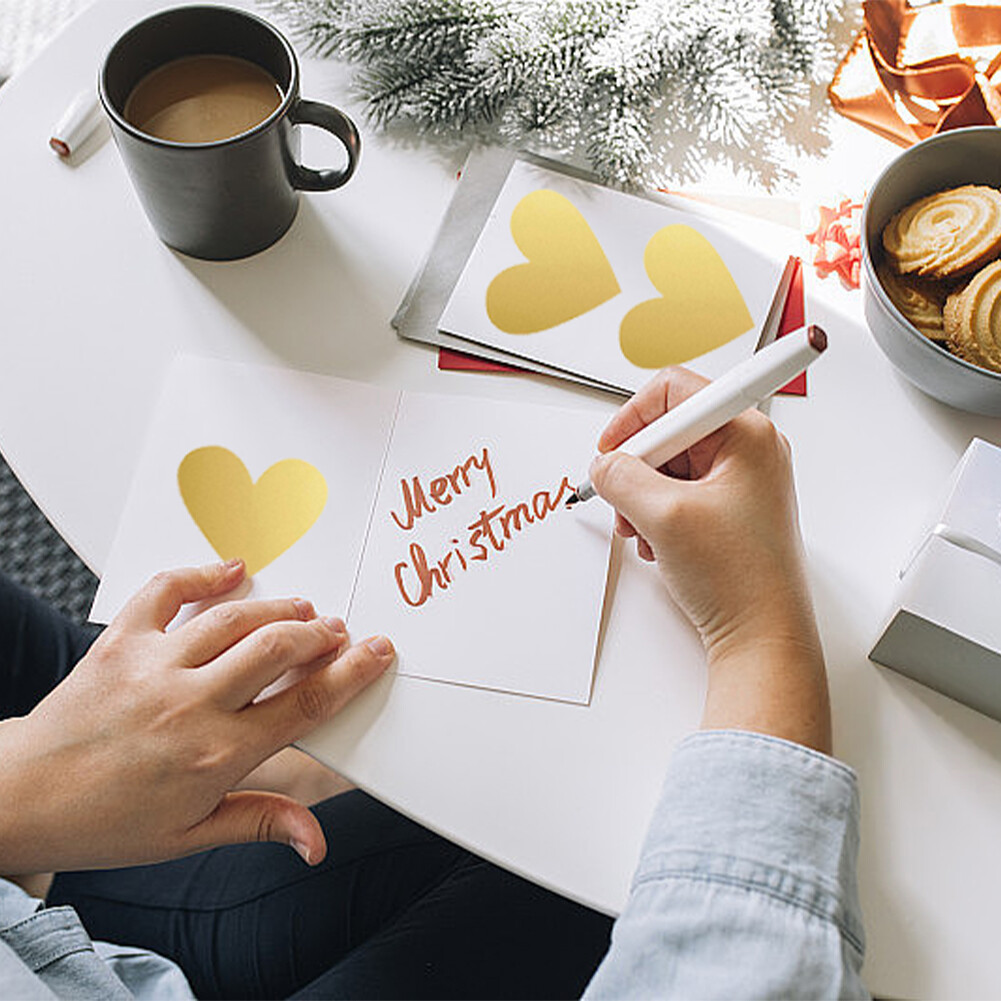 30pcs Postcards Heart Shape DIY Craft Scratch Off Sticker Reward Self ...