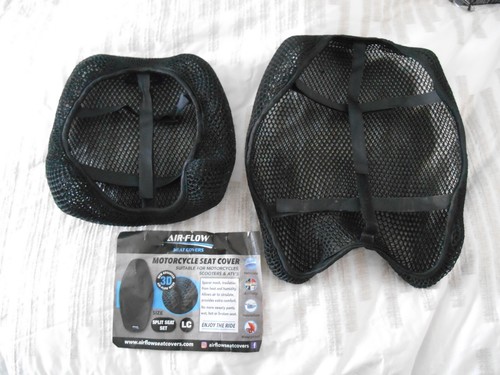 Air-Flow Motorcycle Seat Cover, Size LC, Split Seat Set in Excellent ...