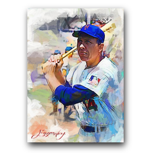 Gil Hodges #12 Art Card Limited 46/50 Edward Vela Signed (New York Mets ...