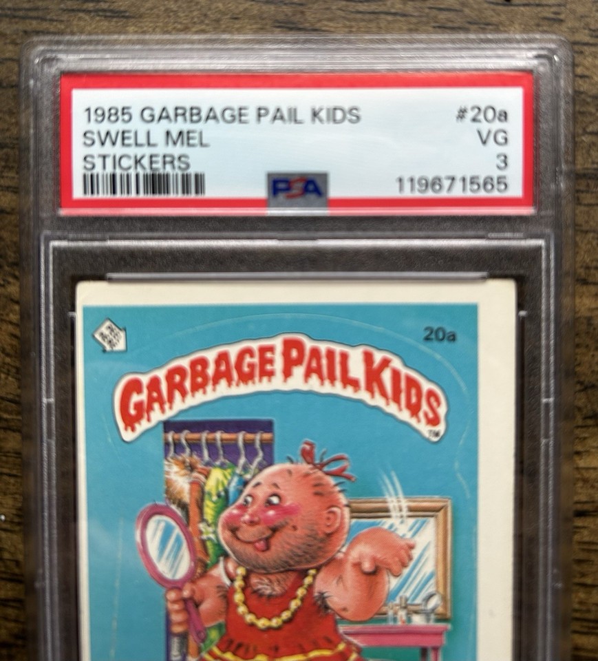 1985 Garbage Pail Kids GPK Card First Series 1 OS1 Matte #20A Swell Mel ...