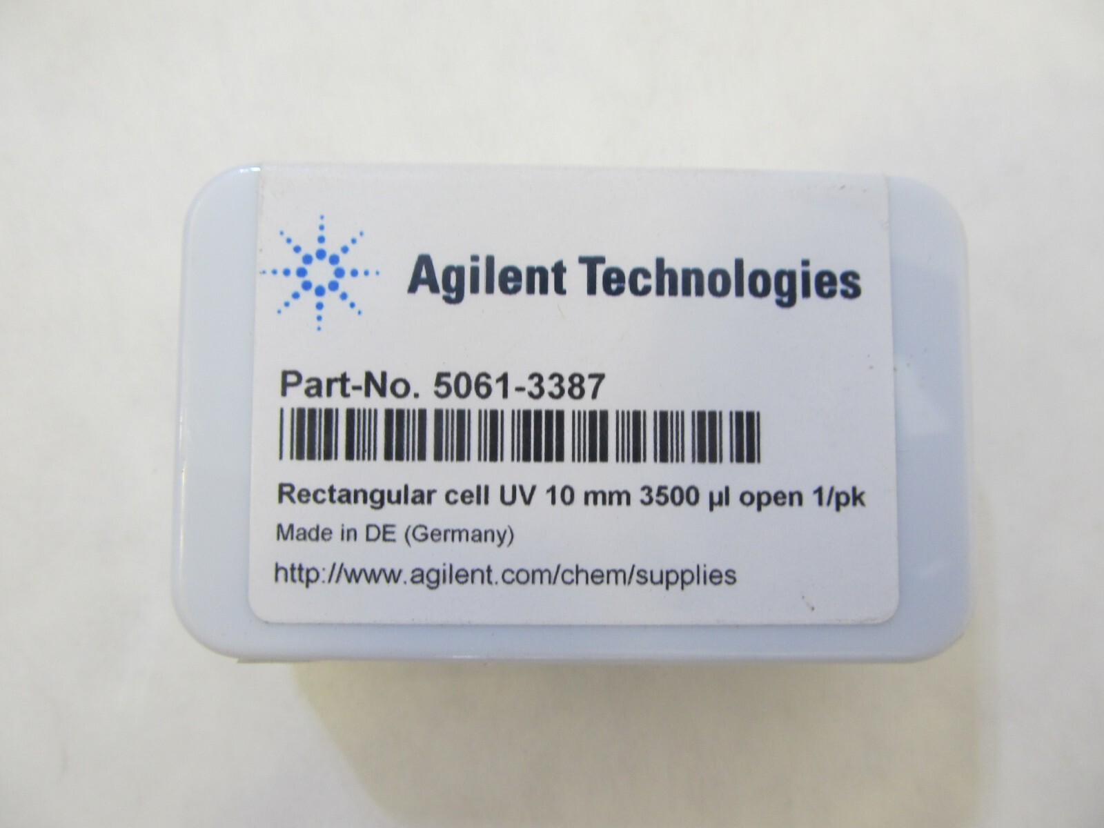 Agilent 10 Mm 1 Cm Spectrophotometer Quartz Cuvette UV Cuvet Cell 5061 ...
