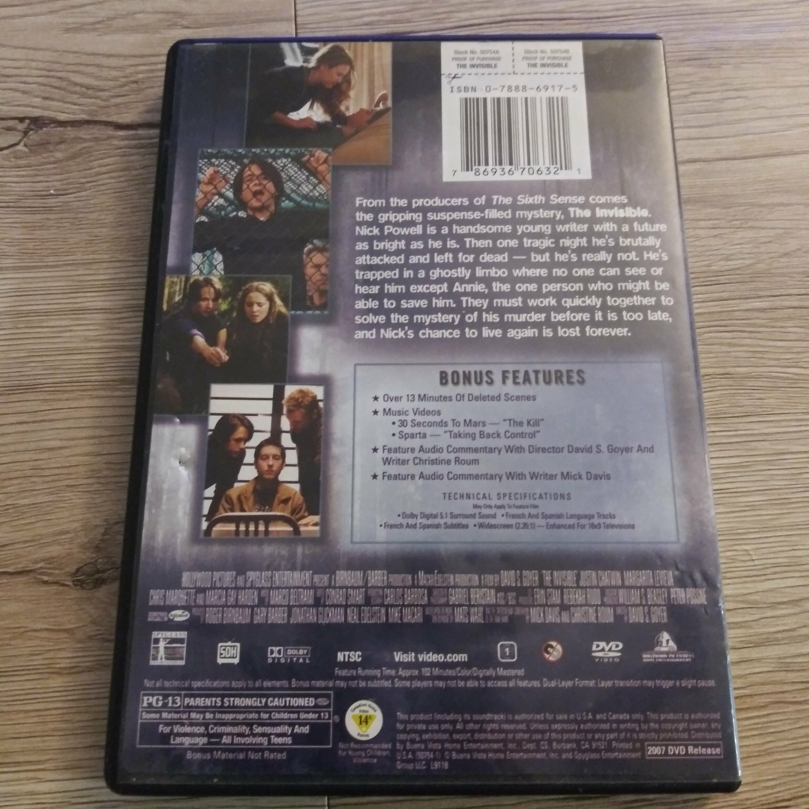 The Invisible - DVD with Insert 786936706321| eBay